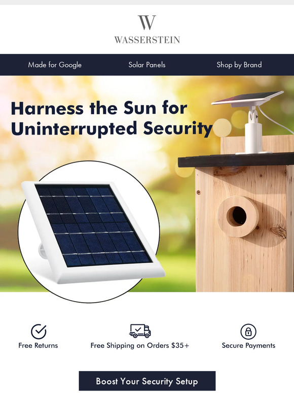 Wasserstein Home: ⚡Keep Your Outdoor Security Solutions Powered Day ...