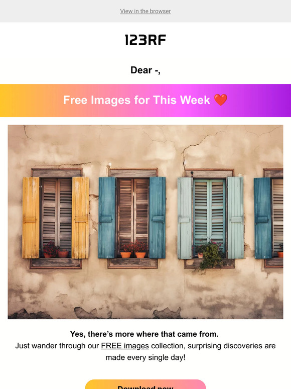 123RF: ⬇️ Download free images of the week. | Milled