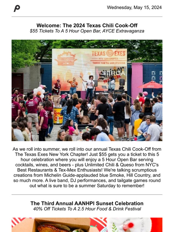 Pulsd: Texas Chili Cook-Off, AANHPI Nights, MDW 2024, Whiskey Business ...