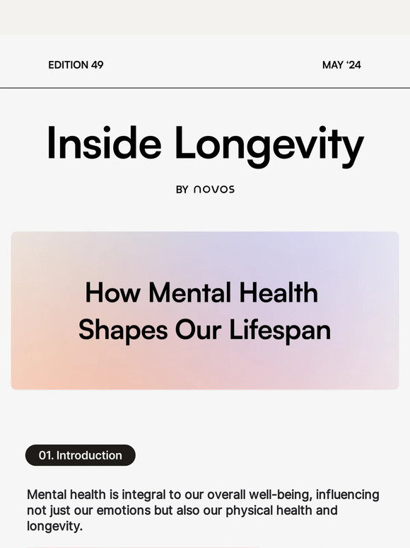 NOVOS: Inside Longevity: How Mental Health Shapes Our Lifespan 🧠 | Milled