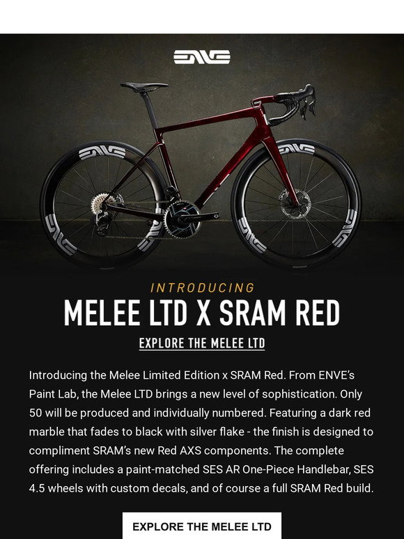 ENVE Composites: Explore ENVE Melee LTD X SRAM Red | Milled