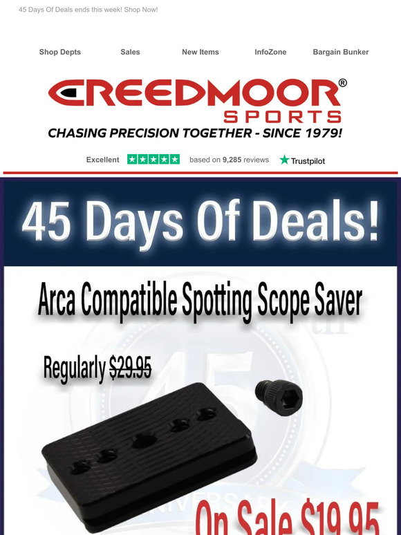 Creedmoor Sports: ARCA Compatible Spotting Scope Saver On Sale Now ...