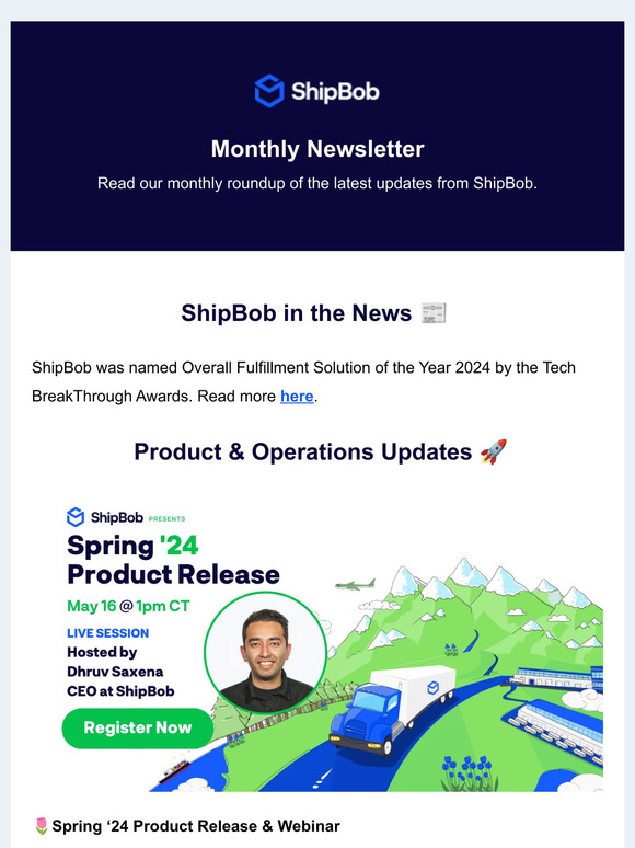 ShipBob: This month’s releases | Milled