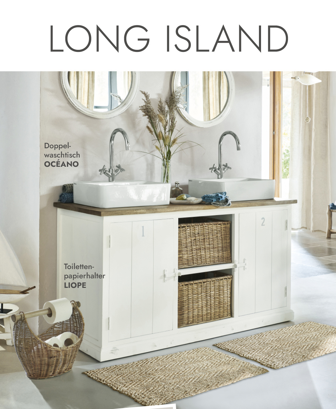 Loberon CH: Der Charme der Küste: Long Island Style für Ihr Badezimmer ...