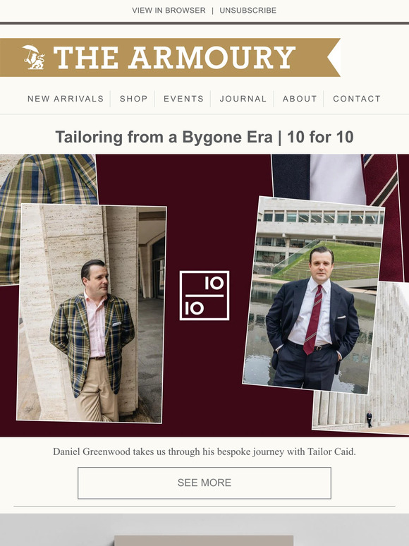 The Armoury: Tailoring from a Bygone Era | Join Simon Crompton and ...