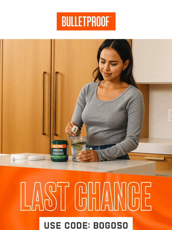 Bulletproof: Last Chance! Code: BOGO50 Expires Soon | Milled