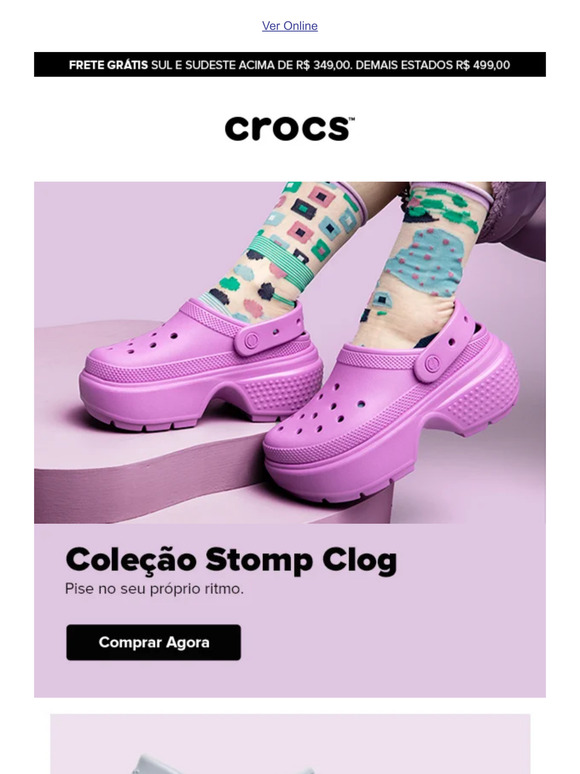Crocs: 💗Coleção Stomp te presenta solas elegantes e ousadas 👇Confira👇 ...