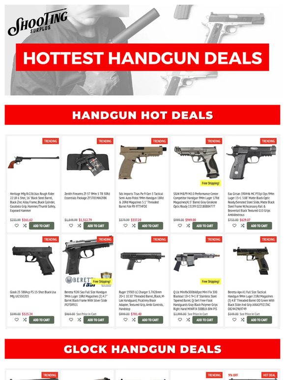 Shooting Surplus: Brand Spotlight: Trending Guns from Glock, Ruger ...