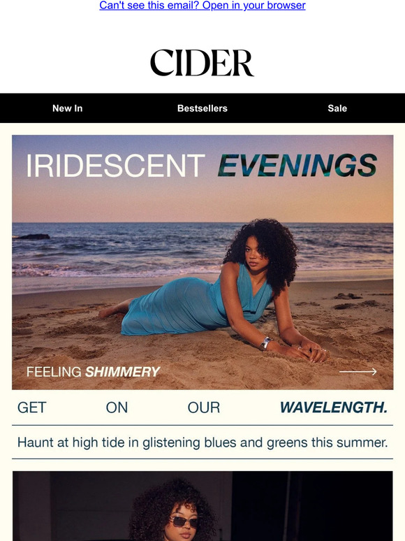 Cider: THIS JUST IN: IRIDESCENT EVENINGS 💚🐚 | Milled