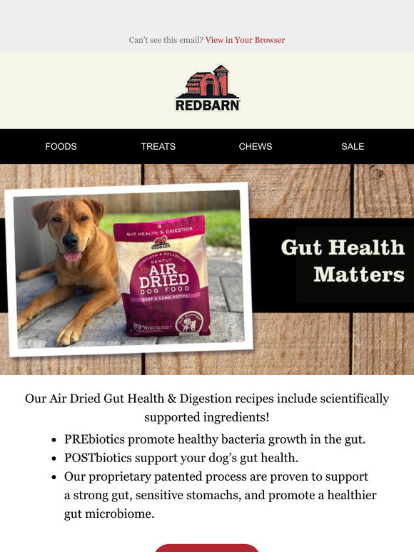 Redbarn Pet Products: Redbarn Air Dried Gut Health & Digestion Recipe ...