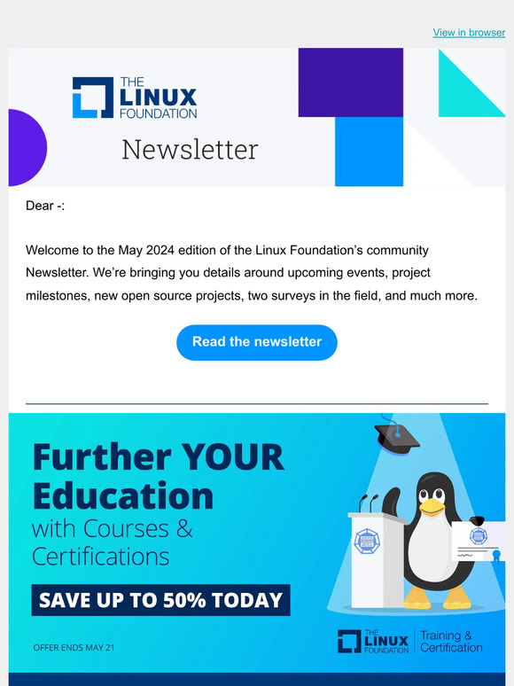 The Linux Foundation: Linux Foundation 🌼 May 2024 Newsletter | Milled