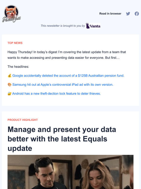 Product Hunt: 😺 Make data great again | Milled