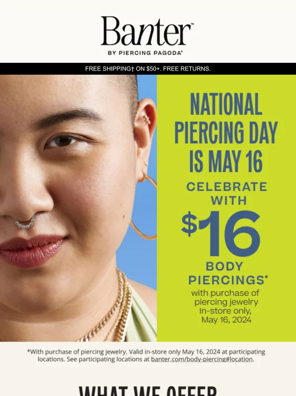 Piercing Pagoda: There's only one way to celebrate National Piercing ...