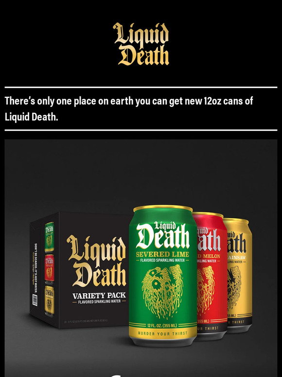 Liquid Death: The Gold Mini-Fridge Is Back | Milled