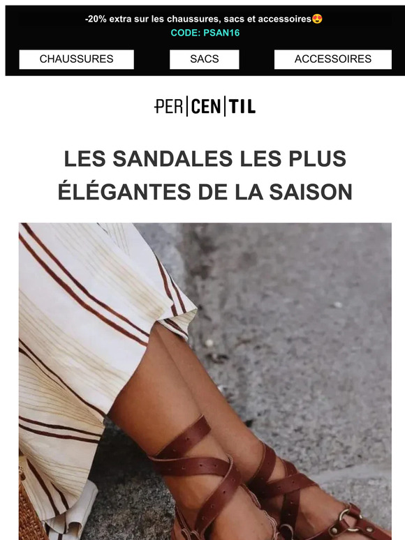 Percentil: LES SANDALES LES PLUS ÉLÉGANTES DE LA SAISON | Milled