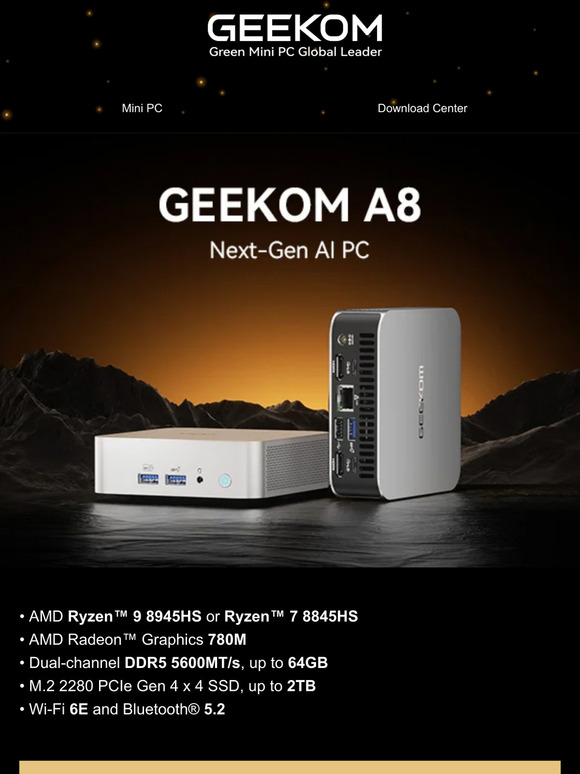 Geekom: 💡The new product is here - GEEKOM A8AI MINI PC ! - GEEKOM A8 ...