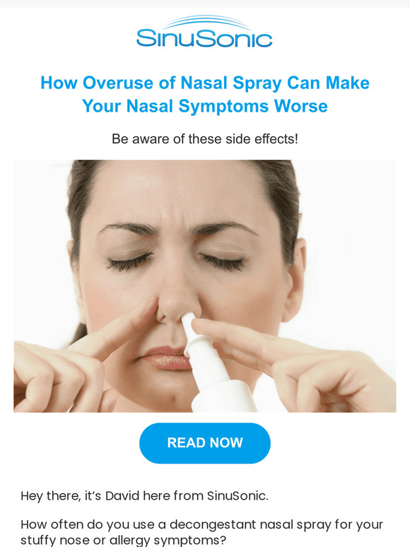 SinuSonic: Are you still using nasal spray for congestion? | Milled
