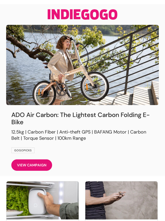 Indiegogo: Pedal less, ride more with this e-bike: ease, speed ...