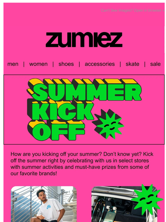 Zumiez: ☀️ Kick Off Summer Right with the Summer Kick Off Collection ...