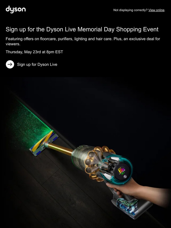 Dyson: Sign up for Dyson Live on Thursday, May 23rd | Milled