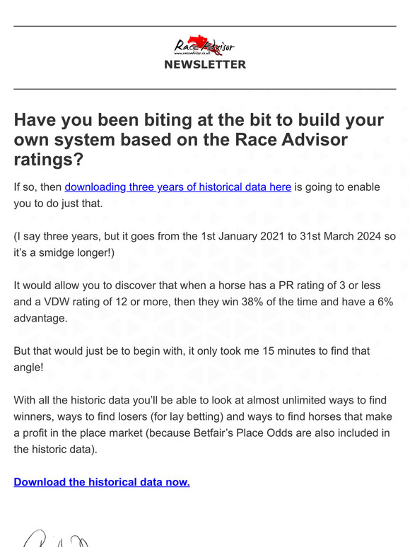 Race Advisor: 3 Years of Racing Data: What You Can Find In 15 Minutes ...