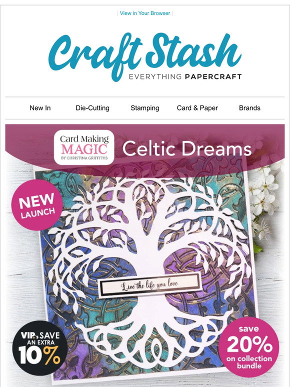 Craft Stash: Brand New Card Making Magic Celtic Dreams Launch! | Milled