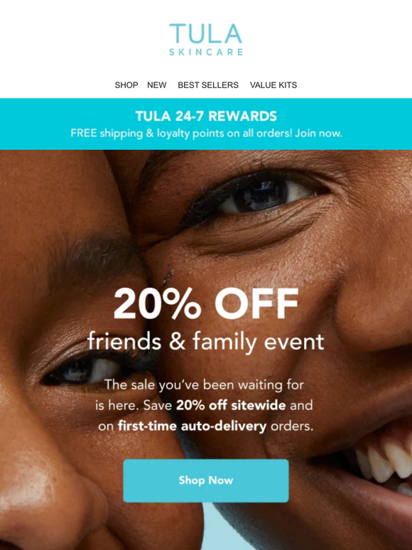 Tula Email Newsletters: Shop Sales, Discounts, and Coupon Codes