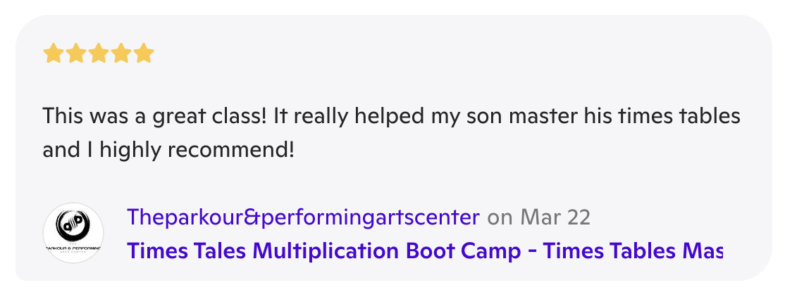 Times Tales: Times Tales® online classes! 💥 | Milled