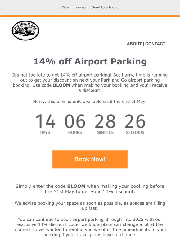 Park and Go: Dont miss your exclusive discount! | Milled