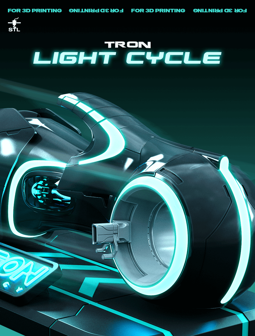 Gambody: 🏍 Get the legendary Light Cycle as downloadable STL files now ...