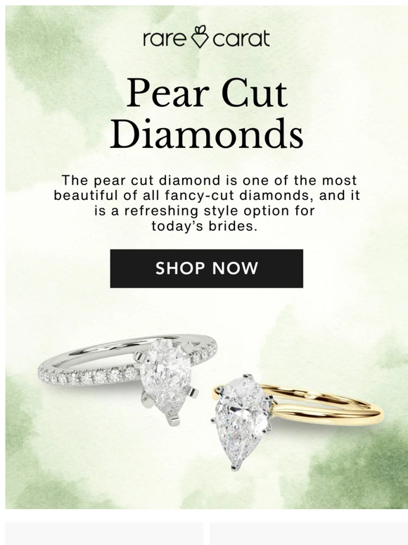 Rare Carat: Stunning Pear-Cut Diamond Rings 💍 | Milled