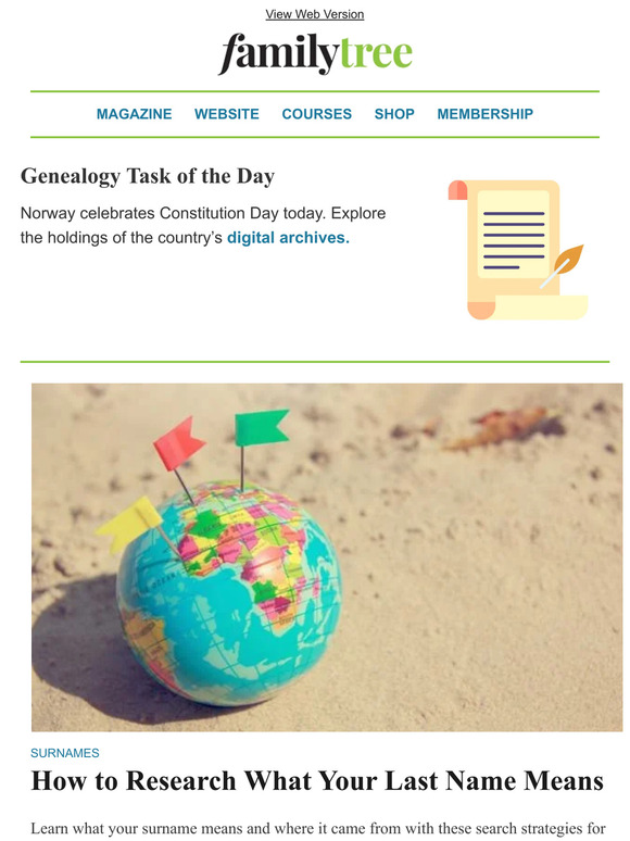 Family Tree Magazine: How to Research The Meaning Behind Your Last Name ...