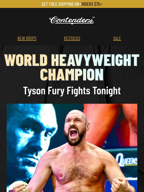 Contenders Clothing: Boxing Collection Sale 🥊 Tyson Fury Returns to the ...