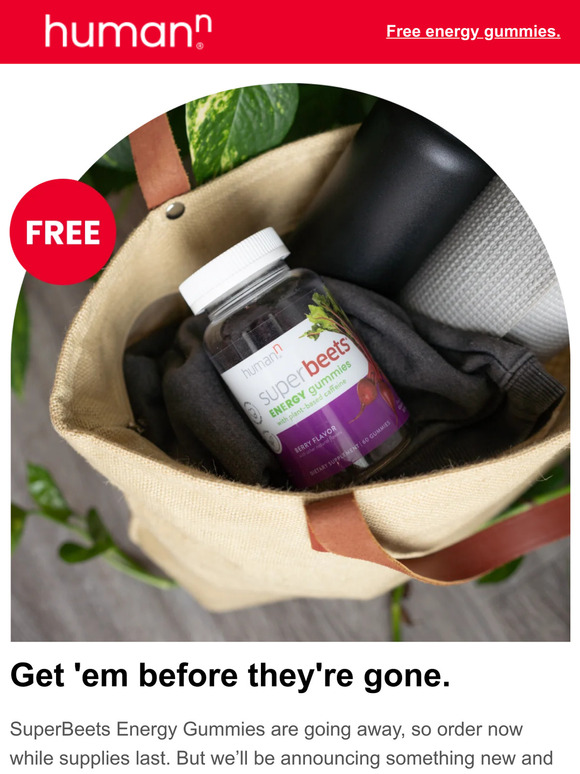 HumanN: FREE bottle of SuperBeets Energy Gummies – here’s how. | Milled