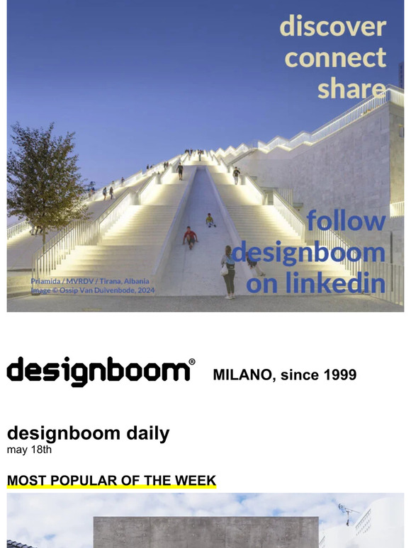 Designboom: designboom daily - most popular of the week | Milled