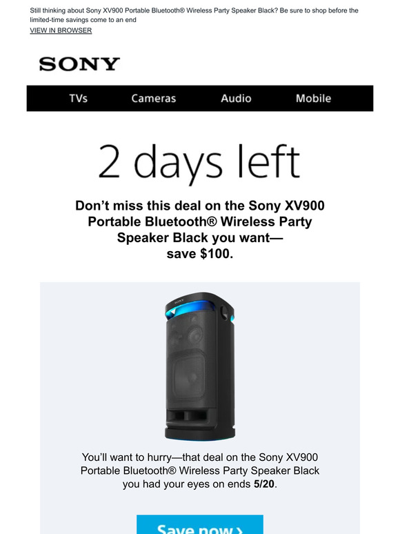 Sony Email Newsletters: Shop Sales, Discounts, and Coupon Codes