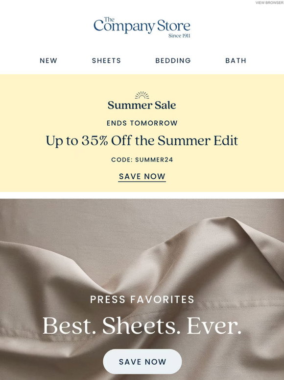 The Company Store: Meet Your New Favorite Sheets! | Milled