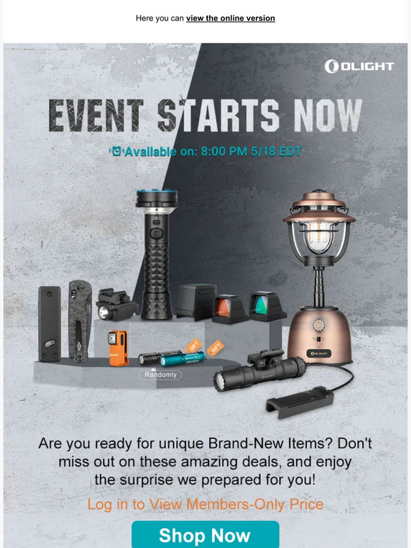 Olight Email Newsletters: Shop Sales, Discounts, and Coupon Codes