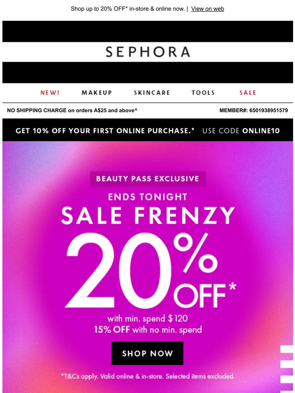 Sephora Email Newsletters: Shop Sales, Discounts, and Coupon Codes