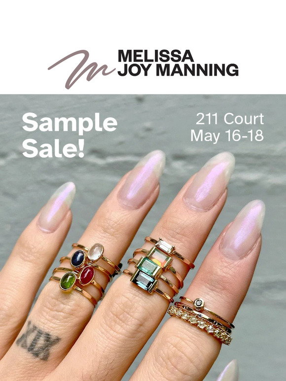 Melissa Joy Manning: Last Chance to Shop our Sample Sale! | Milled