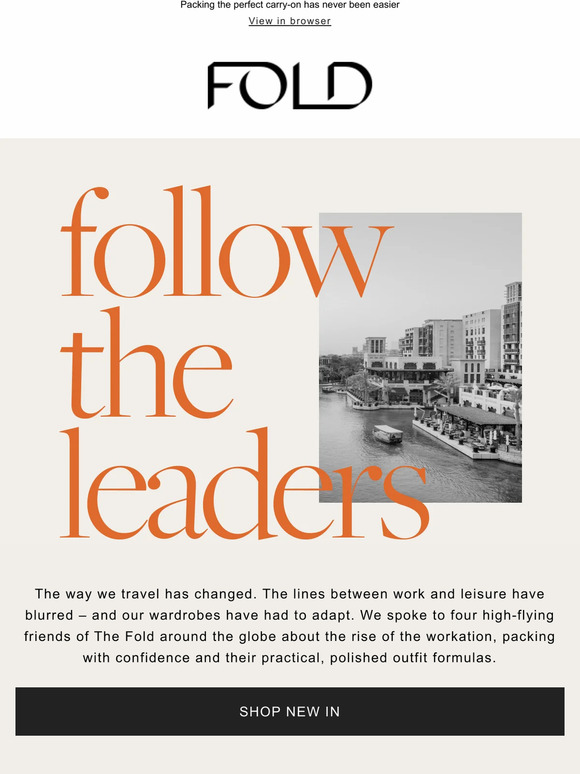 The Fold: Going places? Our expert guide to workation style | Milled