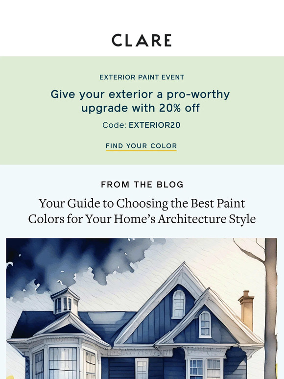 Clare: The best paint colors for your home’s architectural style | Milled