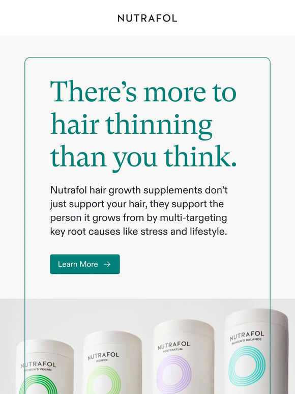 Nutrafol: Hair growth results with a whole-body approach. | Milled