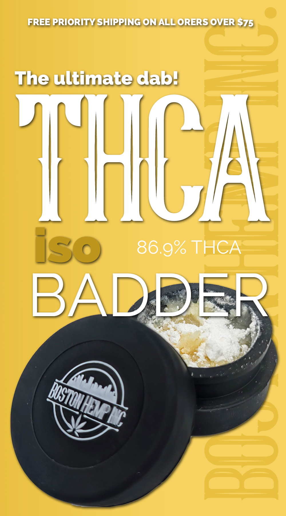 Boston Hemp: Try the ultimate dab, THCa Iso Badder | Milled