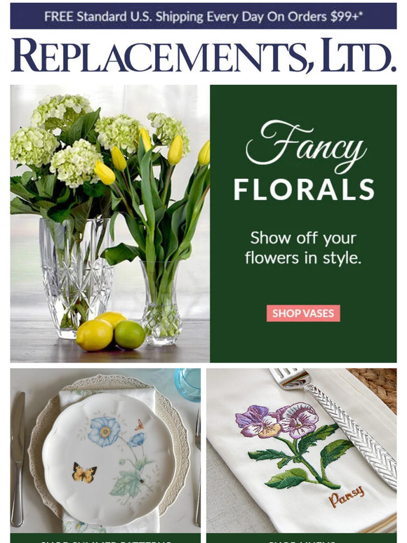 Replacements, Ltd.: Summer Florals: A Celebration of the Season ...