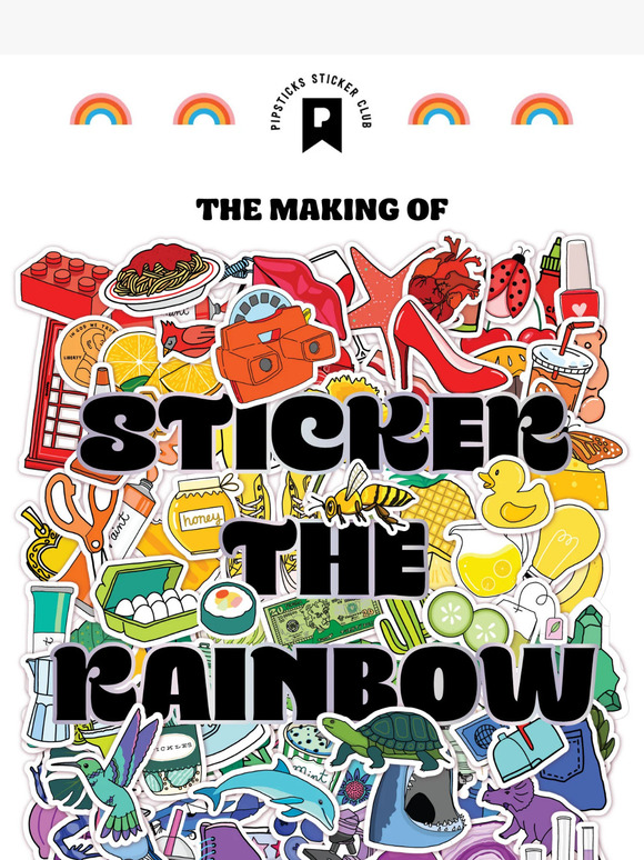 Pipsticks: 🌈 The Making of Sticker The Rainbow Book 🌈 | Milled