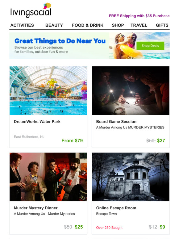 LivingSocial: Good stuff inside: Fun Activities To Do with Your Faves ...