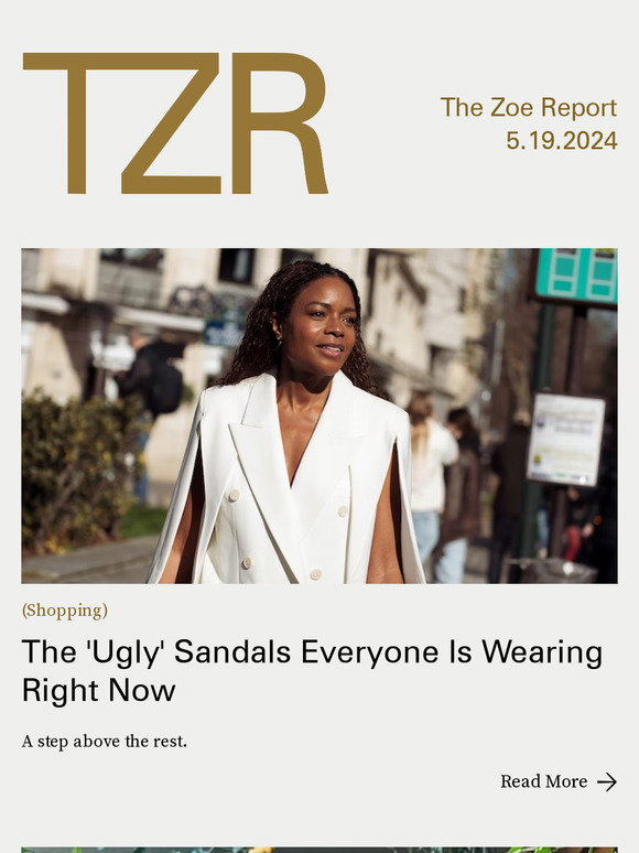 The Zoe Report: The 'Ugly' Sandals Everyone Is Wearing Right Now | Milled