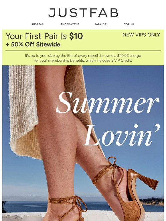 JustFab Email Newsletters: Shop Sales, Discounts, and Coupon Codes
