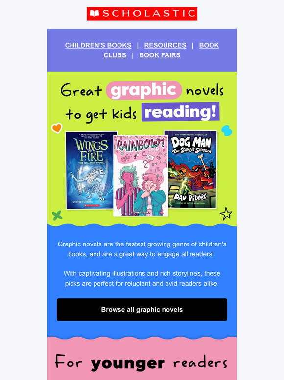 Scholastic: Get kids reading with graphic novels! | Milled